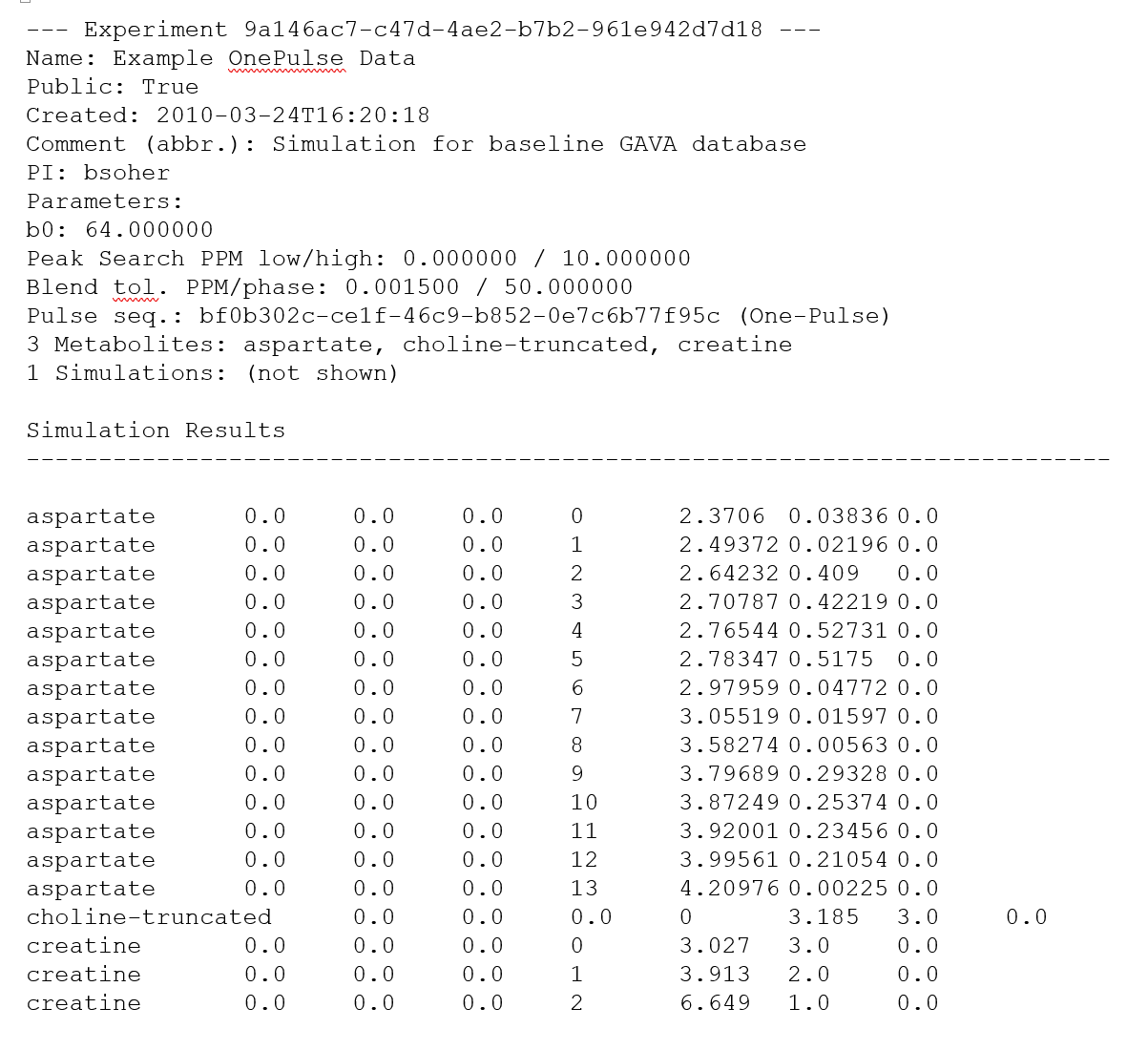 Simulation User Manual · Vespa Documentation