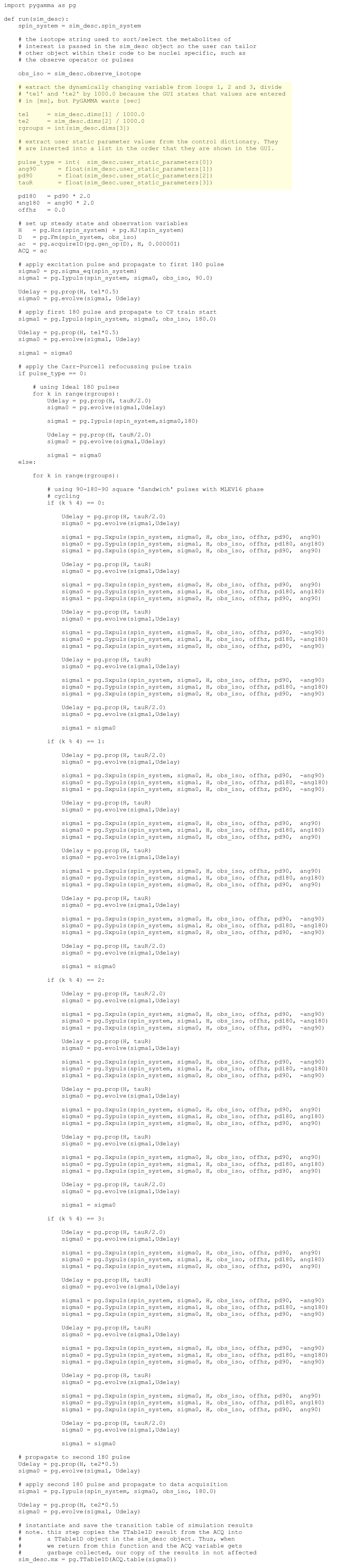 Simulation User Manual · Vespa Documentation